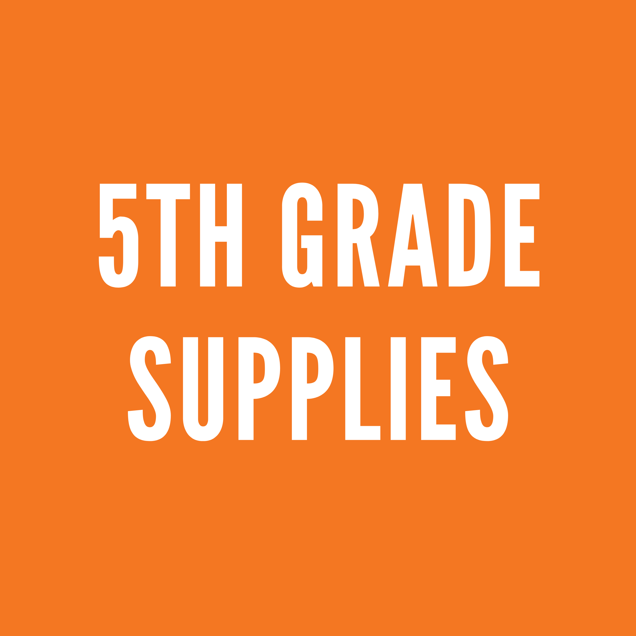 5th Grade Supplies – Norfolk Academy Bulldog Bookstore